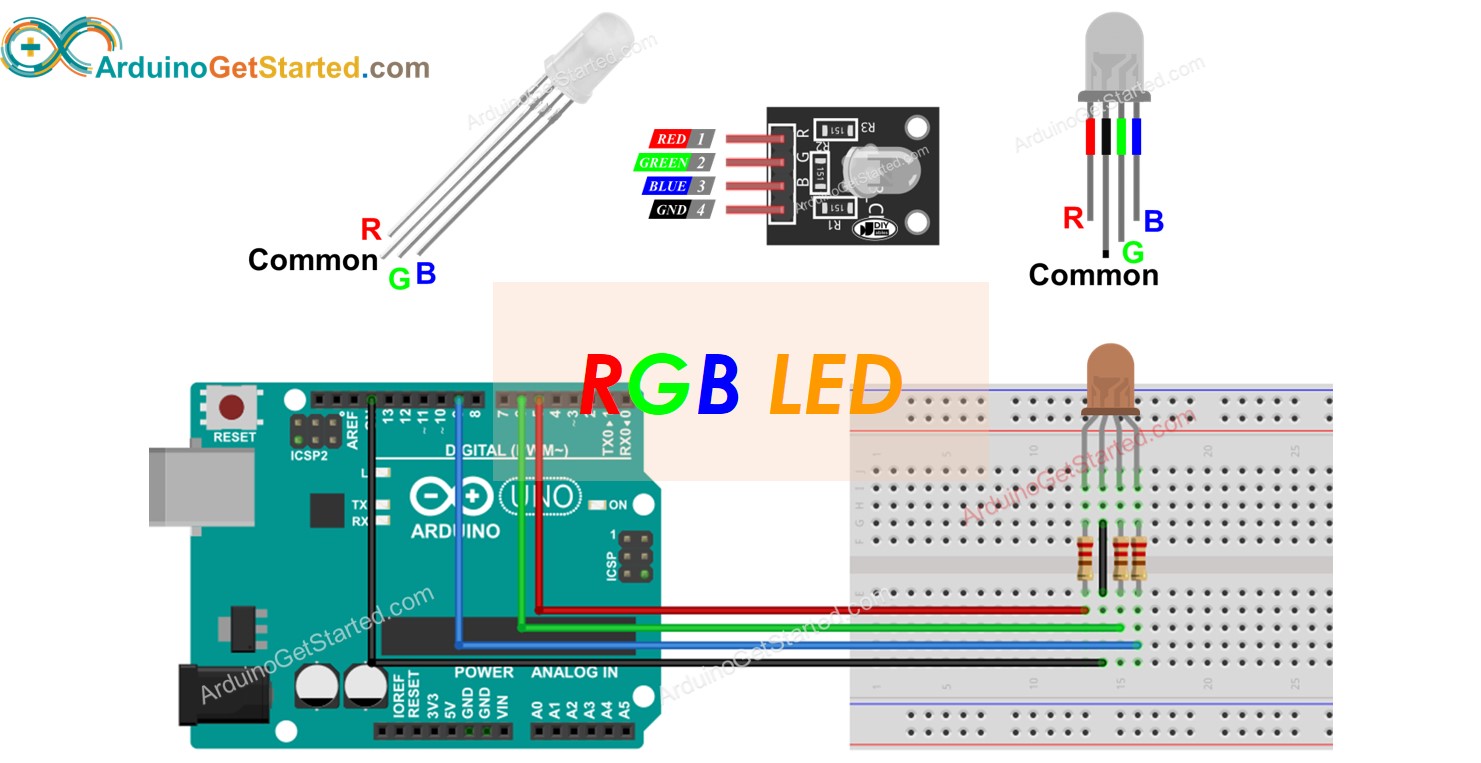 Push Button RGB LED Color Change Project With Arduino 54 OFF Push Button RGB LED Color Change Project With Arduino 54 OFF