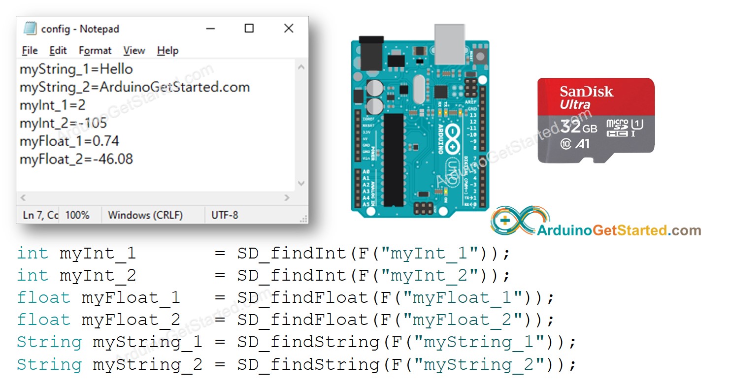 Arduino Read Config File